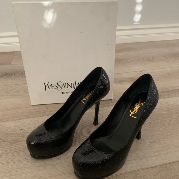 Yves Saint Laurent | Shoes | Ysl Black Heels | Poshmark